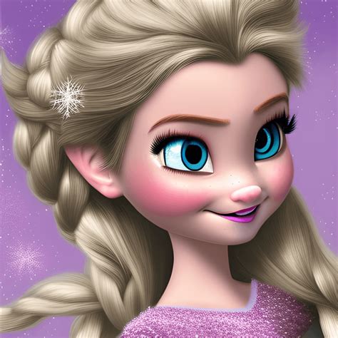 Cute Sassy Teenage Disney Princess Elsa Creative Fabrica
