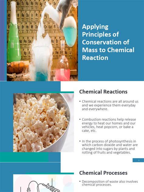 Lesson 2c Applying Principles Of Conservation Of Mass To Chemical