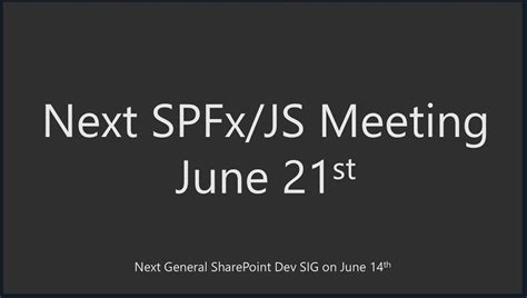 pnp sharepoint javascript development sig june 7th community call