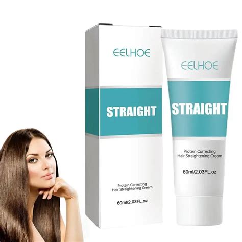 케라틴 단백질 교정 크림 실크 글로스 헤어 스트레이트닝 모발 영양 및 수분 보충 헤어 케어를 손상시키지 않음 Aliexpress