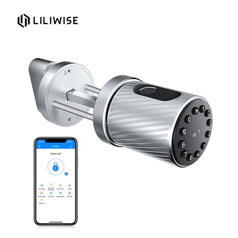 Smart Wifi Bluetooth Fingerprint Keyless Digital Round Knob Keyboard