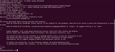 Now Exit From The Mongodb Shell With The Following Command