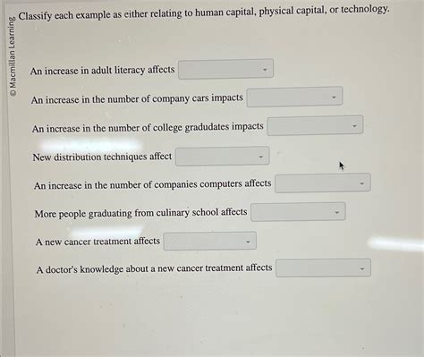 Solved Ac Classify Each Example As Either Relating To Human