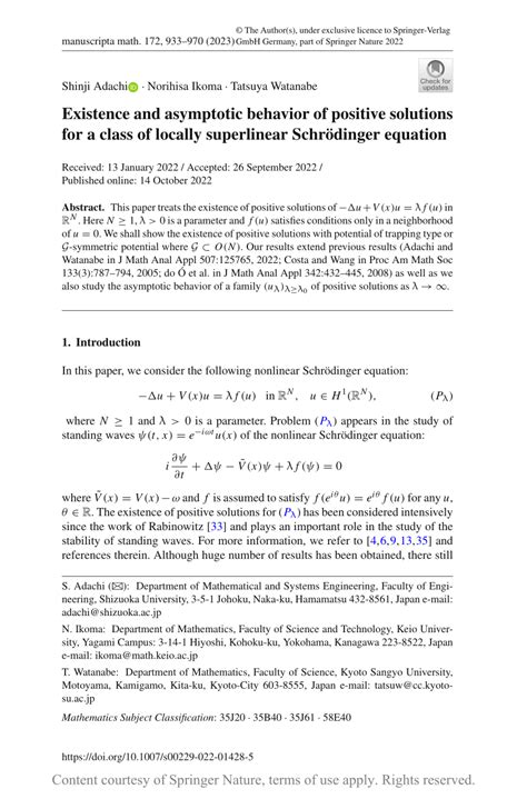 Existence And Asymptotic Behavior Of Positive Solutions For A Class Of Locally Superlinear