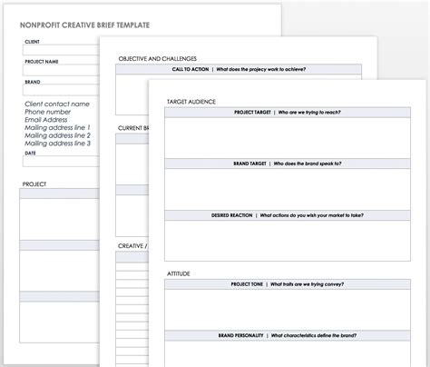 Free Creative Brief Templates Smartsheet