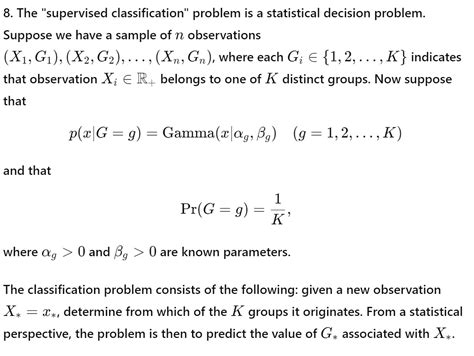 Solved The Supervised Classification Problem Is ﻿a