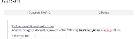 Solved Click To See Additional Instructions What Is The