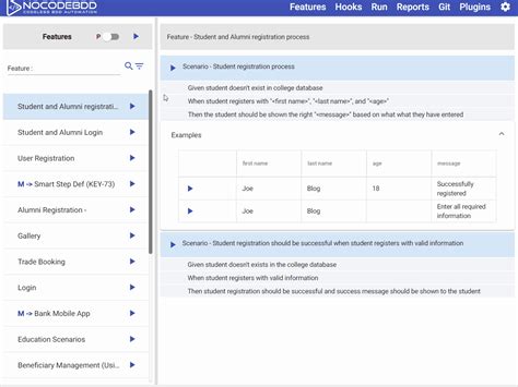 Nocodebdd Codeless Bdd Automation