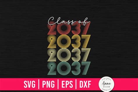 Class Of 2037 Graduation Svg Graphic By Anna Design · Creative Fabrica