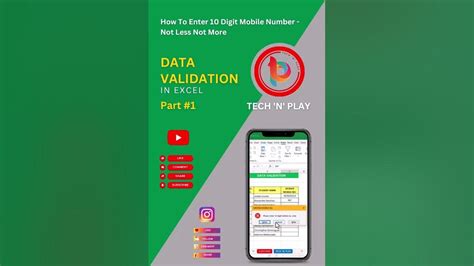 How To Enter Exact 10 Digit Mobile No Shorts Exceltricks Msexcel Exceltips