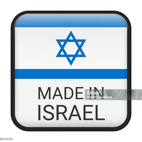이스라엘 배지 벡터에서 제작되었습니다 별과 국기가있는 스티커 흰색 배경에 고립 된 표지판 개념 기호에 대한 스톡 벡터 아트 및 기타 이미지 Istock