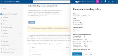 Information Classification In Microsoft Purview A Step By Step Guide