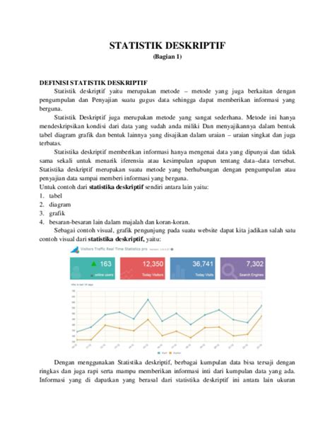 Pdf Statistik Deskriptif