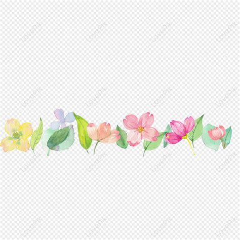 수채화 꽃 Png 일러스트 무료 다운로드 Lovepik