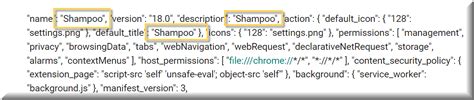 Shampoo Extension Virus Chrome Removal