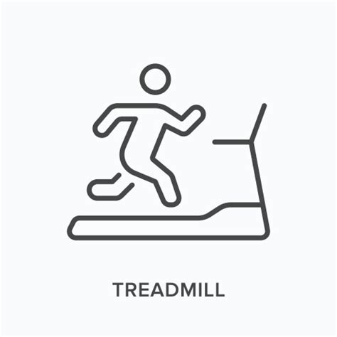 Treadmill Outline Icon Vector Images Over 3 000