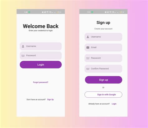 Login And Signup Ui Screen In Flutter With Source Code