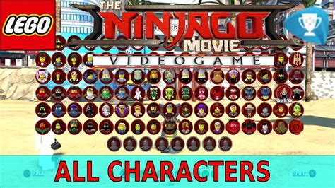 The LEGO Ninjago Movie Videogame All Characters Unlocked YouTube
