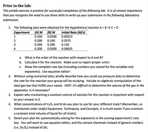 Solved Prior To The Lab This Prelab Exercise Is Practice