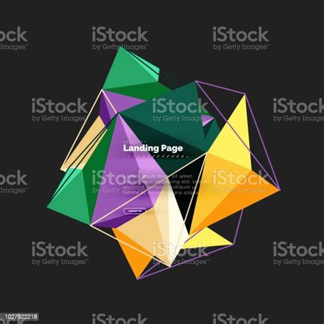 3d 삼각형 추상 배경 다각형 형상 디자인 벡터 0명에 대한 스톡 벡터 아트 및 기타 이미지 0명 기하 깨끗한 Istock