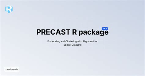 Precast R Package Documentation R Packages
