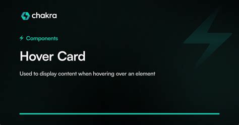 Hover Card Chakra Ui