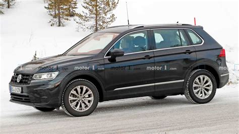 2021 Vw Tiguan Gte Plug In Hybrid Spied Hiding Facelift