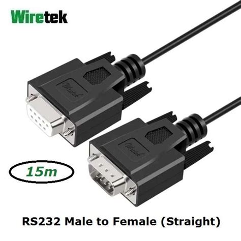 Promo Kabel Serial RS DB Male To Female Straight Meter WIRETEK Diskon Di Seller