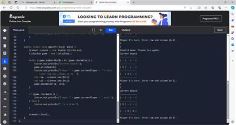 Lakshmipathi Karthikeyan On Linkedin 🎯task 2 Tic Tac Toe Game 🎮 In Java Programming For A One