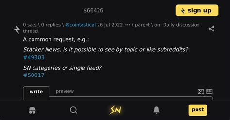Reply On Daily Discussion Thread Stacker News