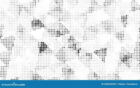 Halftone Monochrome Pattern With Dots Minimalism Vector Background