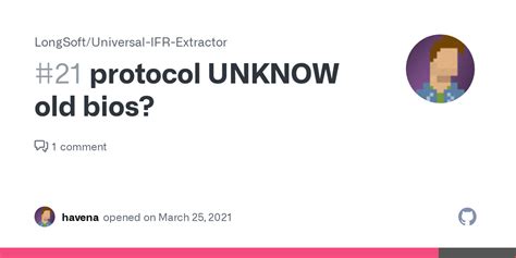 Protocol Unknow Old Bios · Issue 21 · Longsoftuniversal Ifr