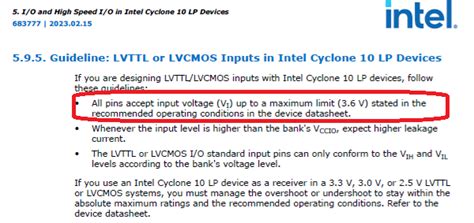 Cyclone 10 Lp Vccio Intel Community