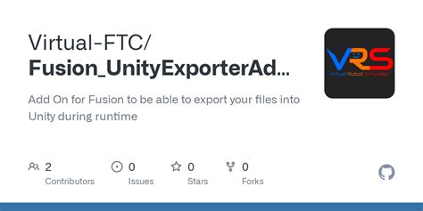 Github Virtual Ftc Fusion Unityexporteraddon Add On For Fusion To Be Able To Export Your