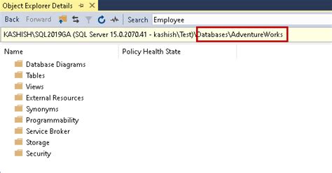 different ways to search for objects in sql databases