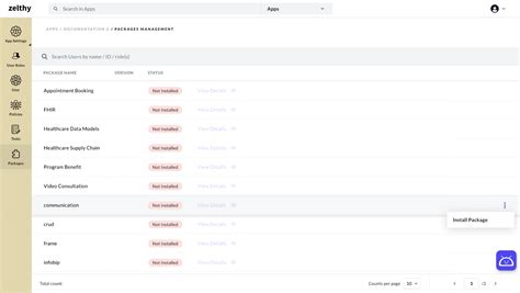installing communication package zango docs
