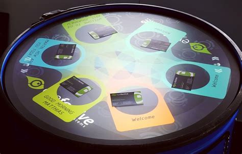 tangible object recognition touchscreens tables walls