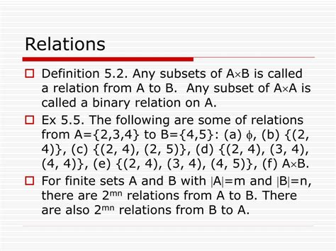 Ppt Chapter 5 Relations And Functions Powerpoint Presentation Free Download Id 818554