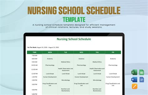 Free School Schedule Templates And Examples Edit Online And Download