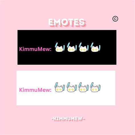 Cat Dance Emote Rave Cat Emote White Cat Blob Cute Kawaii Chibi Etsy