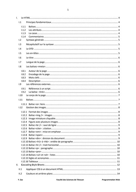 Solution Cours Html Css Programmation Web Studypool