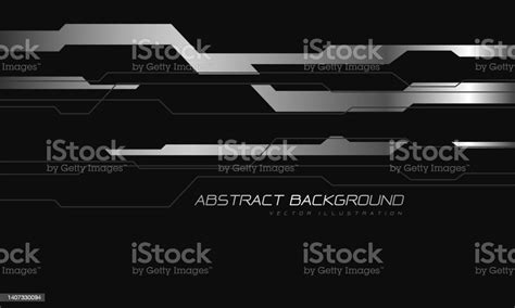 추상 실버 사이버 라인 기하학적 미래 지향적 인 회색 디자인 현대 기술 배경 벡터에 0명에 대한 스톡 벡터 아트 및 기타 이미지 0명 강철 개념 Istock