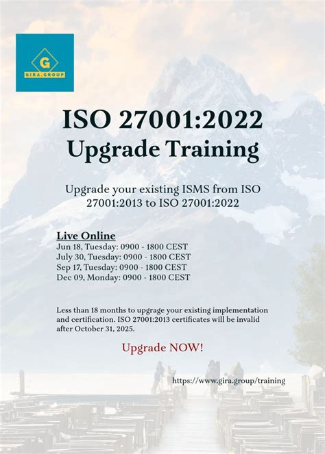 Iso27001 Informationsecurity Isms Upgrade Giragroup Gira Group