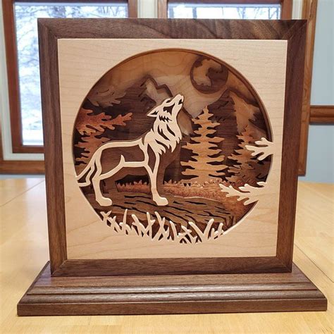 Multi Layered Pattern For Scrollsawing Lasercutting Or Cricut Wood