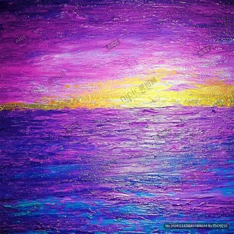 Ai创作图落日油画 日落手绘油画 油画海 日落油画 油画夕阳 油画日落 油画色彩渐变 油画大海 海边晚霞抽象油画 夕阳油画 彩霞油画 朝霞油画 紫色油画颜料肌理 紫色抽象油画涂鸦 日出油画