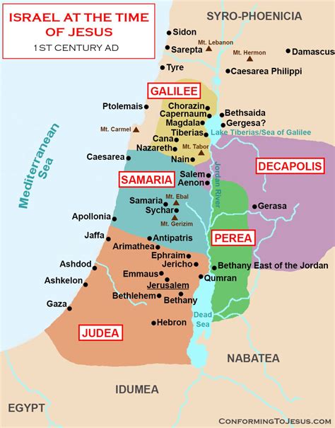 Samaria And Galilee At The Time Of Jesus Becoming Christians