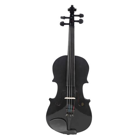 Black 1 8 Violin String Instrument Solid Wood Acou Grandado