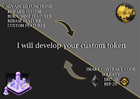 Create Your Own Custom Token With Advanced Functions By Crypt0world