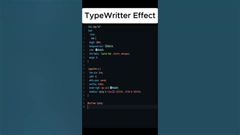 Typewriter Animation In Css Codenest Codenest Coding Logoneonsign