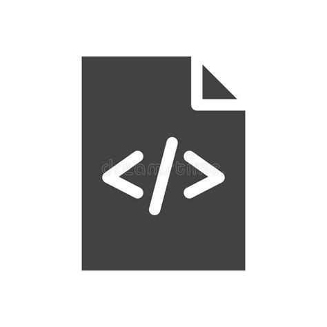 source code icon simple vector symbol stock vector illustration of